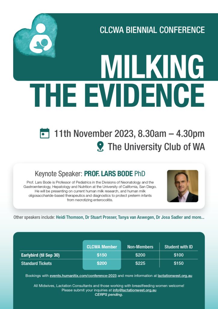 Conference 2023 - College of Lactation Consultants Western Australia Inc. Conference 2023 - College of Lactation Consultants Western Australia Inc.